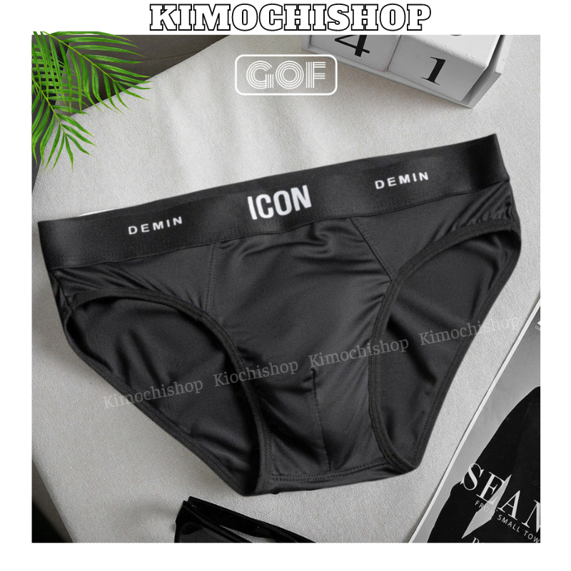 Quần lót nam tam giác ICON thun lạnh, Quần sịp nam tam giác ICON cao ...