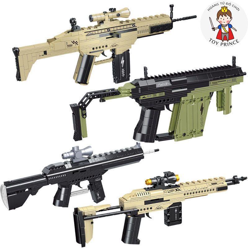 ĐỒ CHƠI LẮP RÁP MÔ HÌNH RIFLE SCAR-L / VECTOR / MK14 / M416 PUBG CSGO ...