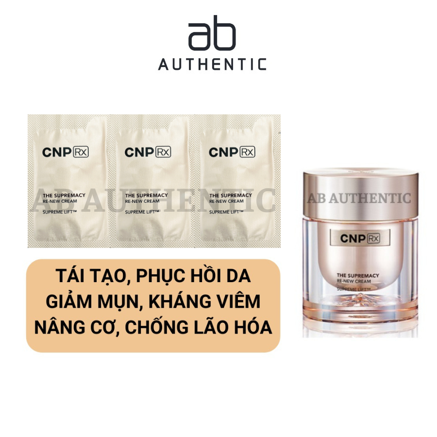Gói Sample Kem dưỡng CNP RX vàng Supremacy Re-new Cream- AB Authentic ...