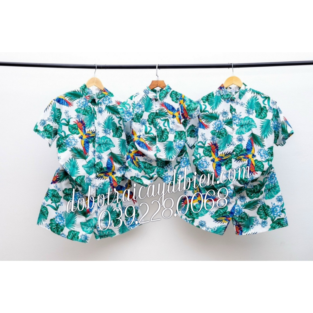(chất kate thái 1 - kho HCM) bộ két trắng đi biển, team - bộ hoa quả ...