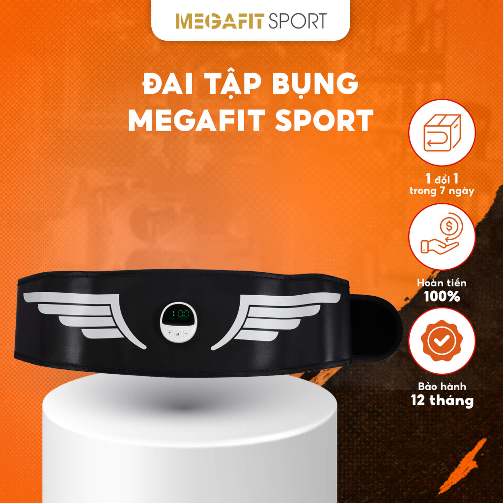 Đai Tập MEGAFIT SPORT, Đai Tập Cơ Giảm Mỡ Bụng Thông Minh Rung Nhiều ...