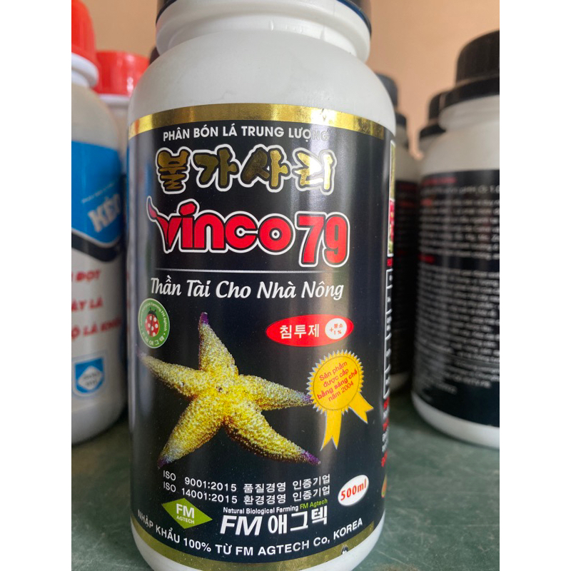 Chai 1 lít Vinco 79 Phân bón vi lượng, dùng trong sản xuất nông nghiệp ...