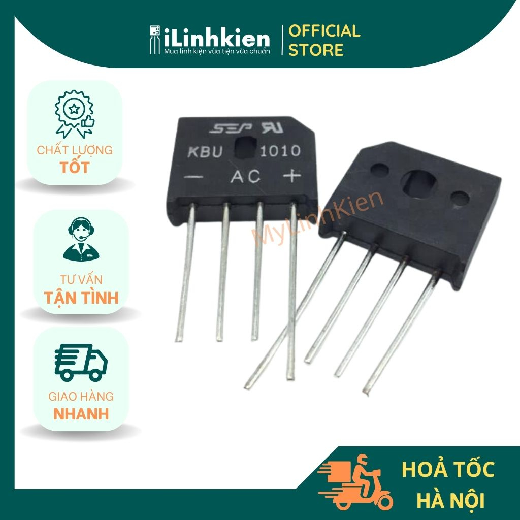 KBU1010 Diode cầu 10A 1000V DIP-4 chính hãng SEP chất lượng cao ...