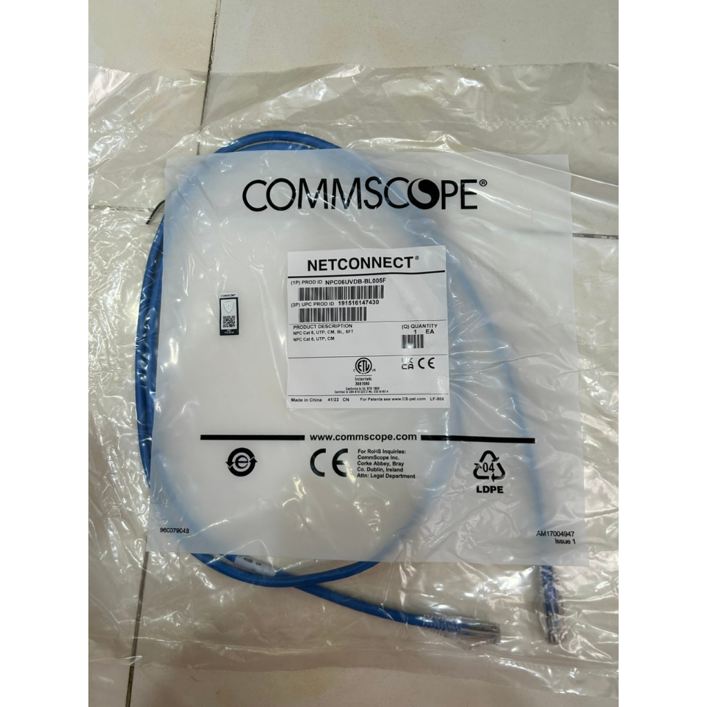 Dây nhảy mạng patch cord AMP/COMMSCOPE cat6 1.5m cáp đúc sẵn 2 đầu | Shopee Việt Nam