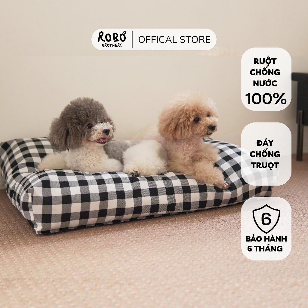 Nệm MUFFIN cho chó size lớn, chống thấm nước, drap tháo rời | ROBO ...