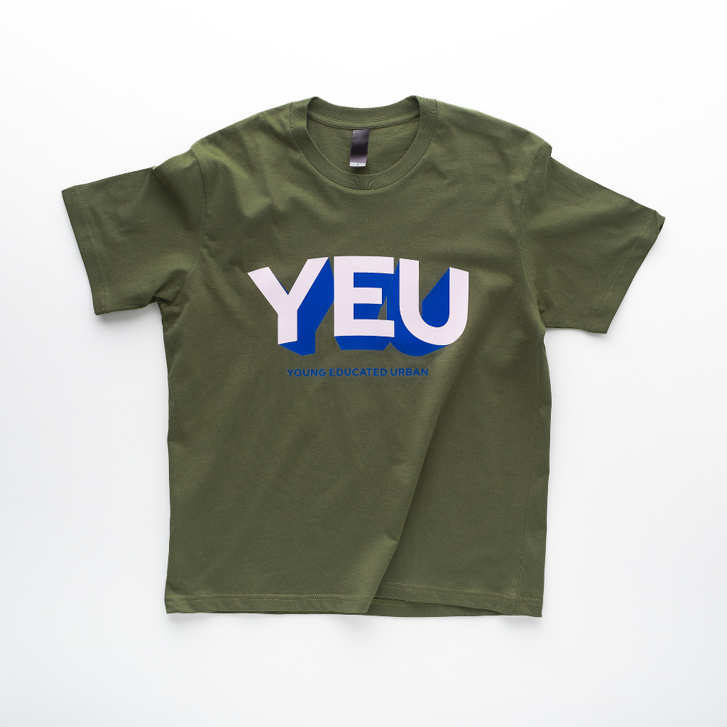 Áo Regular Fit YEU M8 - Xanh Rêu - 100% Cotton 2C - Cổ bo tròn UNIK ...