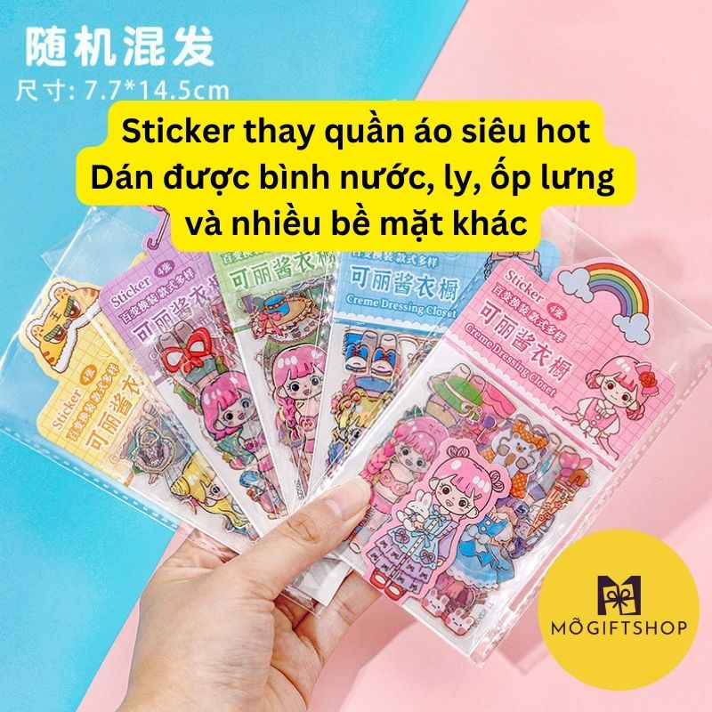 Sticker búp bê thay quần áo chống nước | Shopee Việt Nam