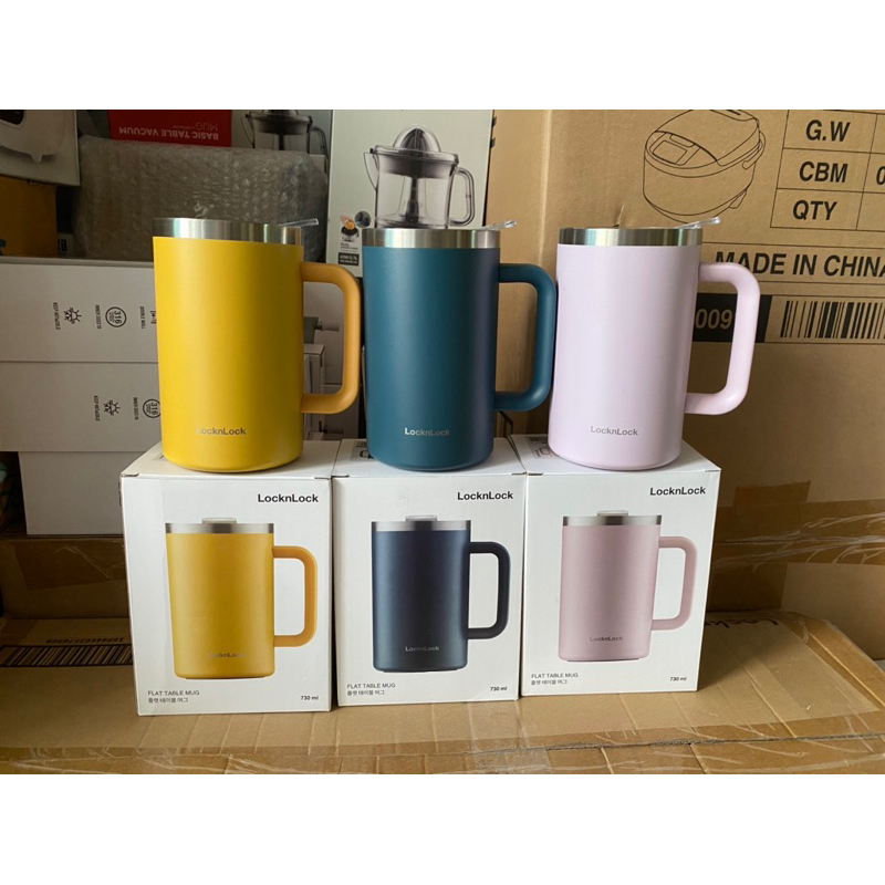 [LOCKnLOCK] CA NƯỚC GIỮ NHIỆT FLAT TABLE MUG 730ML - LHC4320 | Shopee ...