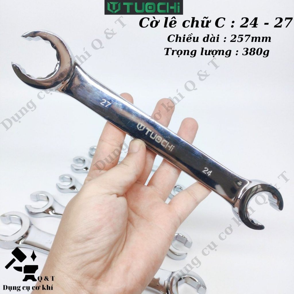 Cờ lê mở ống dầu ,Cờ lê chữ c tháo ống tuy ô dầu 2 đầu chính hãng Tuochi | Shopee Việt Nam