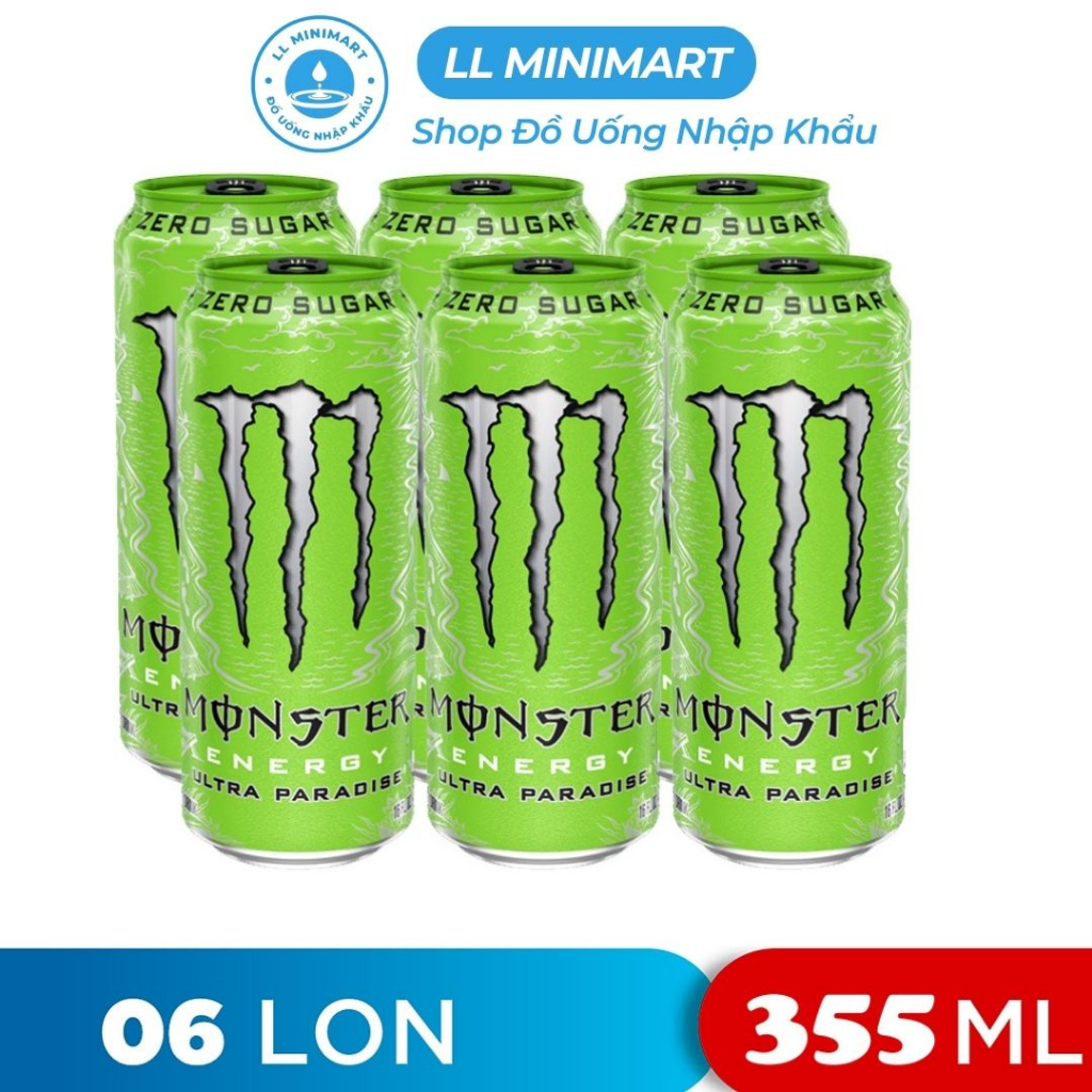 Lốc 6 Nước Tăng Lực Monster Energy Ultra Paradise 355ML/Lon | Shopee ...