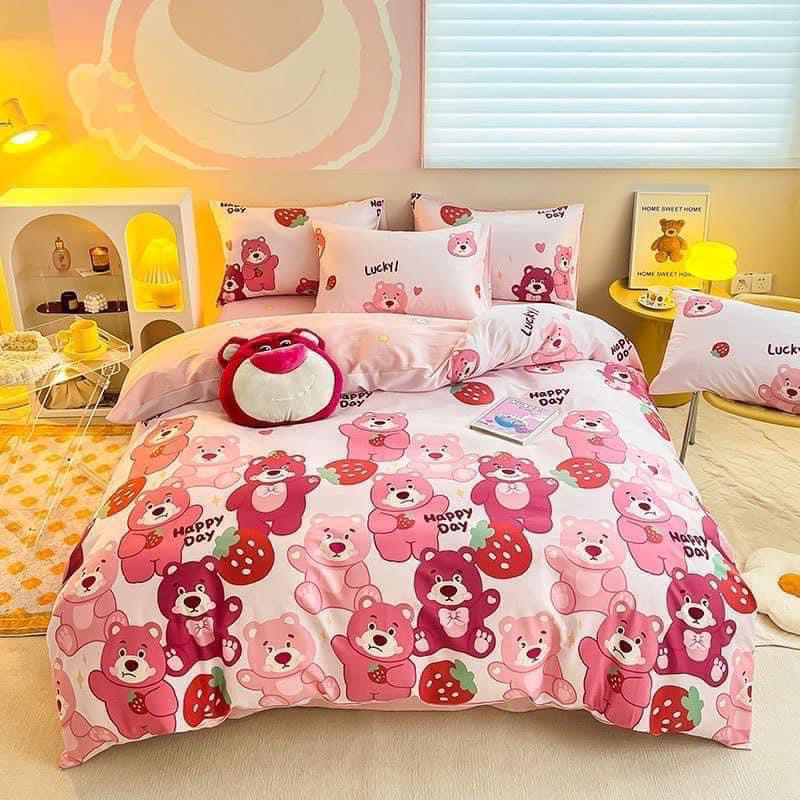 SET GA + 2 VỎ GỐI GẤU DÂU GH - GN | Shopee Việt Nam