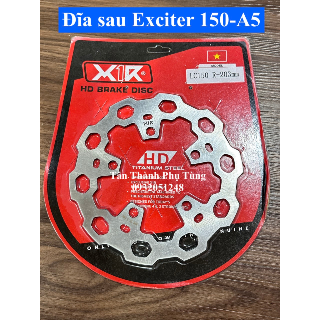 [ HB ]Đĩa X1R Exciter 150, 155 trước sau chính hãng | Shopee Việt Nam