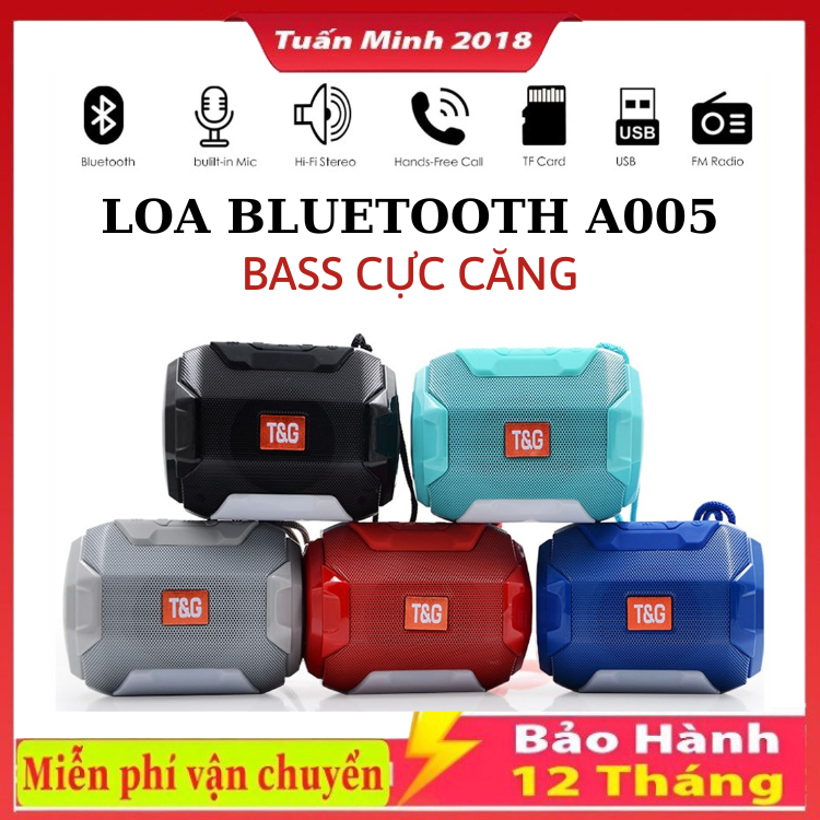 Loa Bluetooth Mini Nghe Nhạc Hay A005 Có Đèn LED RGB Nhấp Nháy Theo Nhạc Công Suất 5W Ấm Bass ...