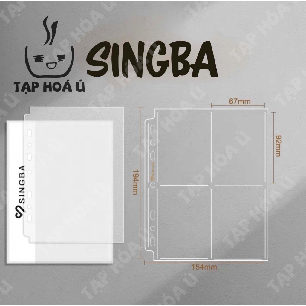 Set 10 Sheet Singba Cpp A5 VỪa BÌa 2 3 Và 6 CÒng ChẤt DÀy VÀ Trong