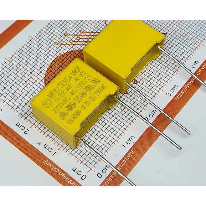 Tụ lọc nguồn 334K 0.33uF 275V 15mm | Shopee Việt Nam