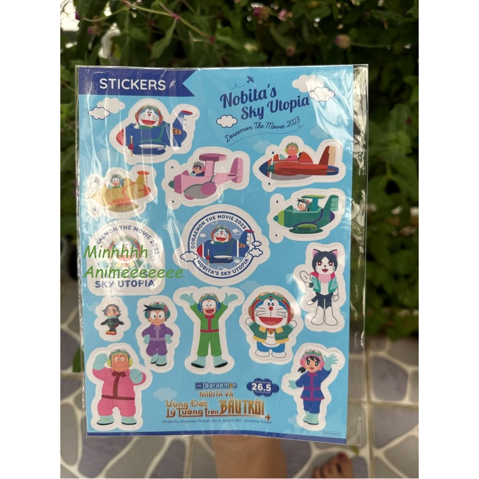 Sticker phim Doraemon - the Movie 2023 - Nobita và vùng đất lý tưởng ...