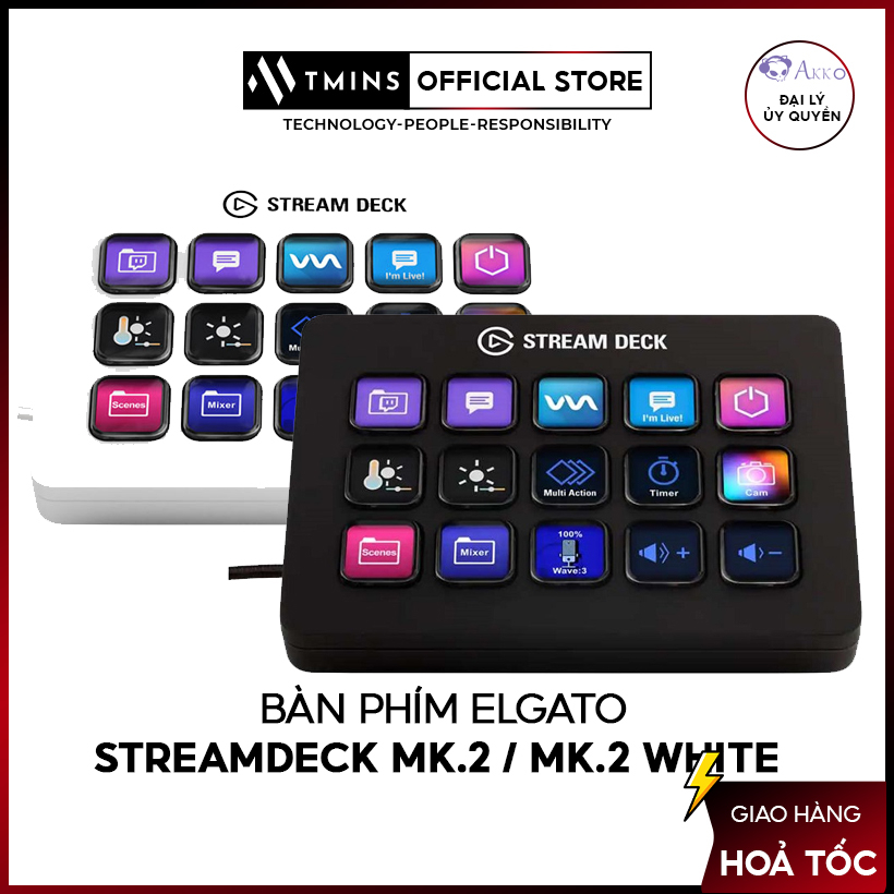 Bàn phím Elgato Stream Deck MK.2 White / MK.2 - Hàng chính hãng | Shopee Việt Nam