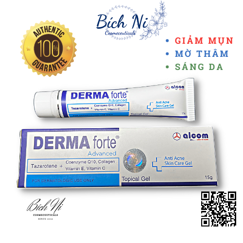 Gel Dưỡng Alcom Derma Forte Advanced Giảm Mụn, Mờ Thâm 15g Anti Acne Skin Care Gel (Bản Advanced ...