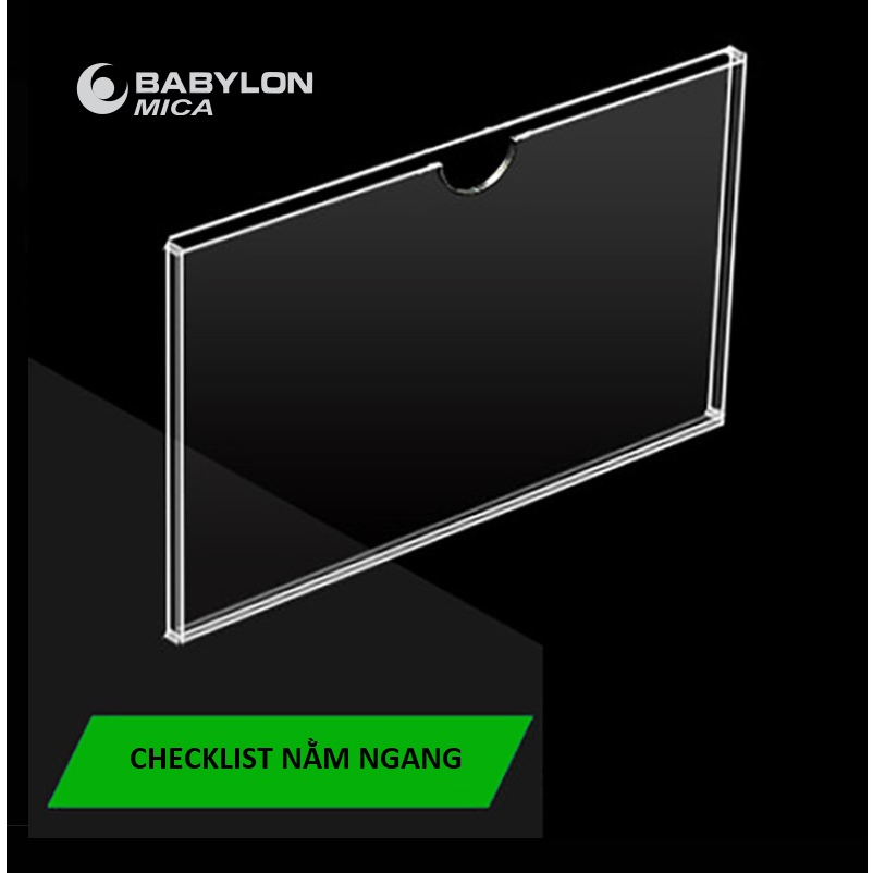 Kệ Checklist Mica Dán Tường, Kệ Mica Treo Tường A4, A5, A6 ,Acrylic ...
