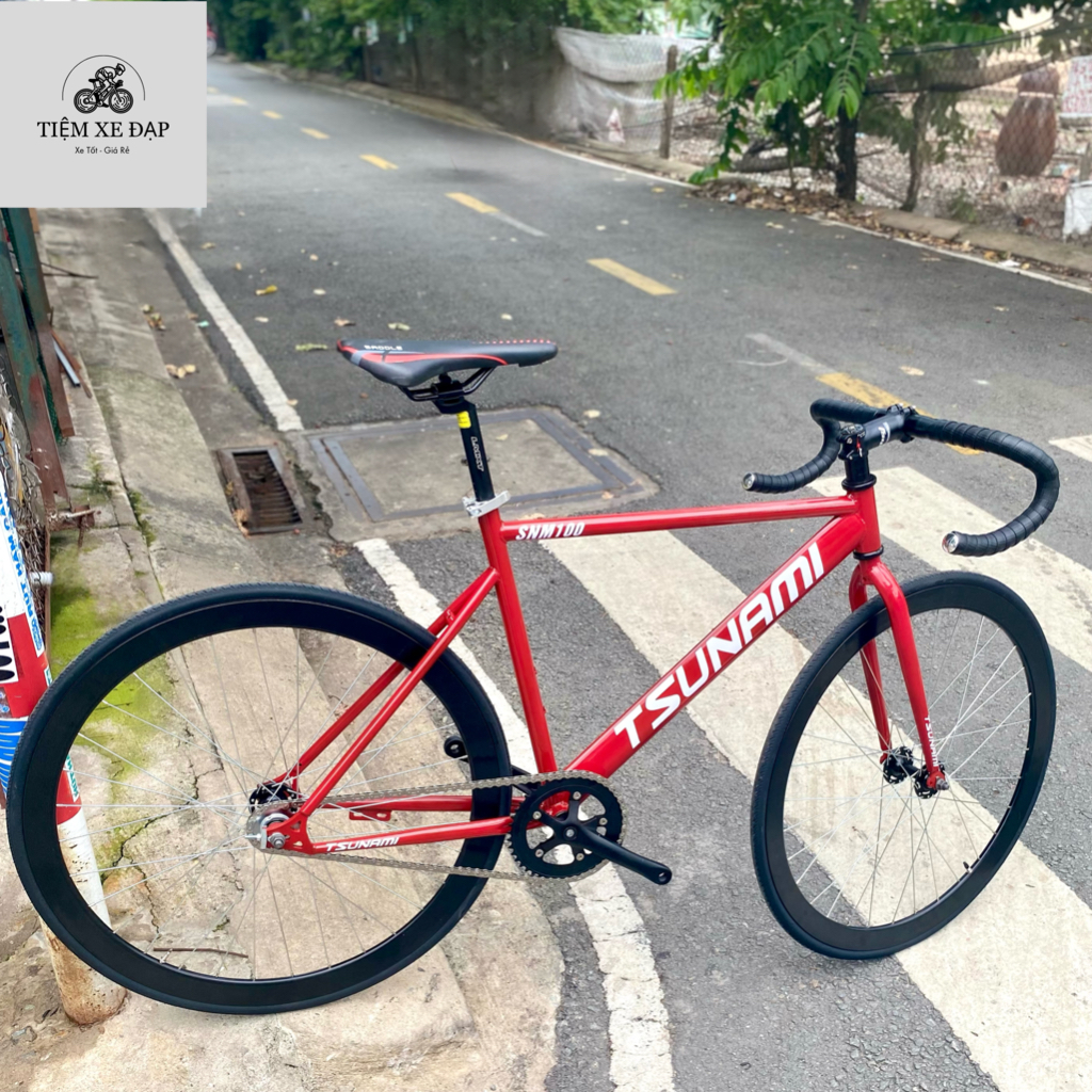 Xe Đạp Fixed Gear Tsunami SNM100 Red | Shopee Việt Nam