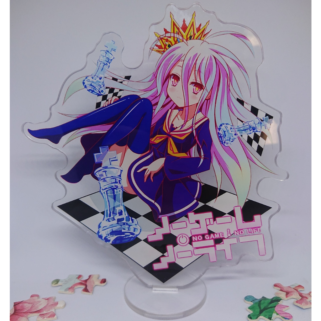 Tượng mica Standee anime No game no life Sora Shiro Stephanie Dola ...