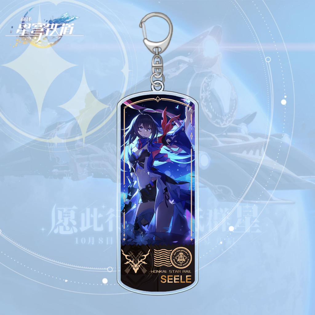 Móc khóa mica game Honkai star rail mẫu dài ( Luacha seele Jing yuan ...