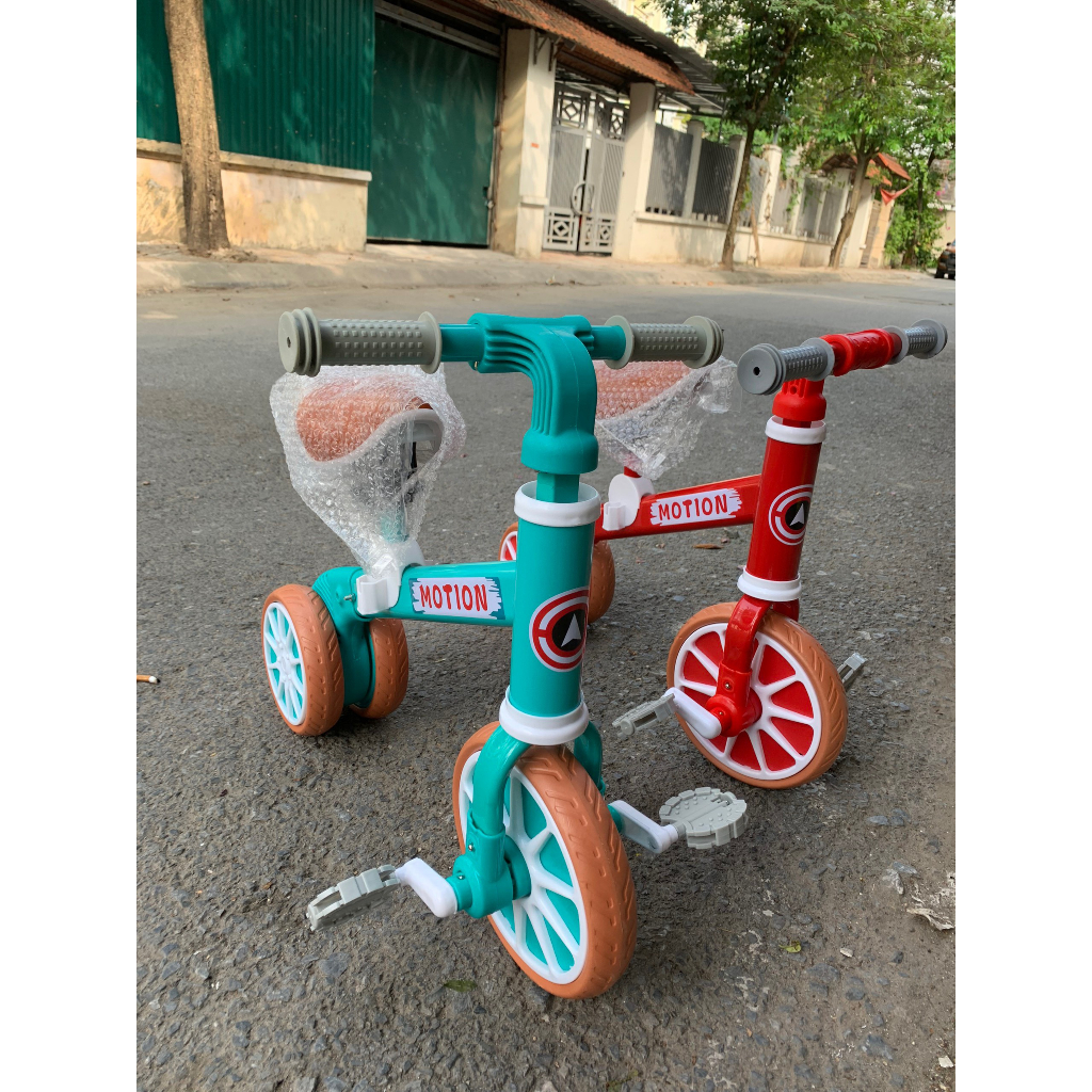 Xe MOTION Chòi Chân 3 Bánh Tự Cân Bằng Kết Hợp Xe Đạp Có Yên Da Cho Bé ...