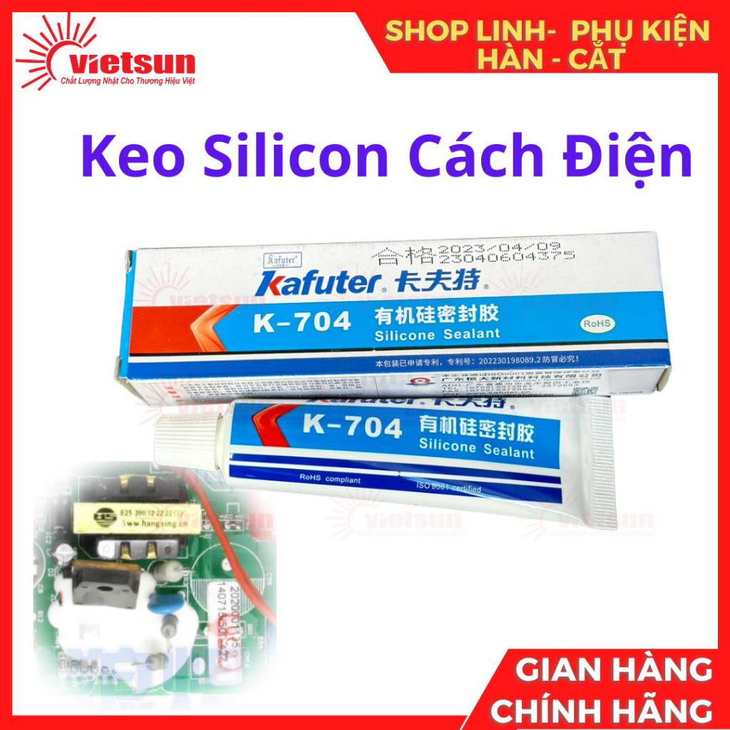 Keo Silicon cách điện chuyên dụng cho mạch điện tử K-704 | Shopee Việt Nam