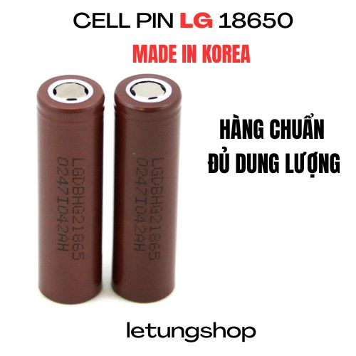 Cell Pin 18650 Li-ion dung lượng 1600-1800 mAh LG Made in Korea (Hàn ...