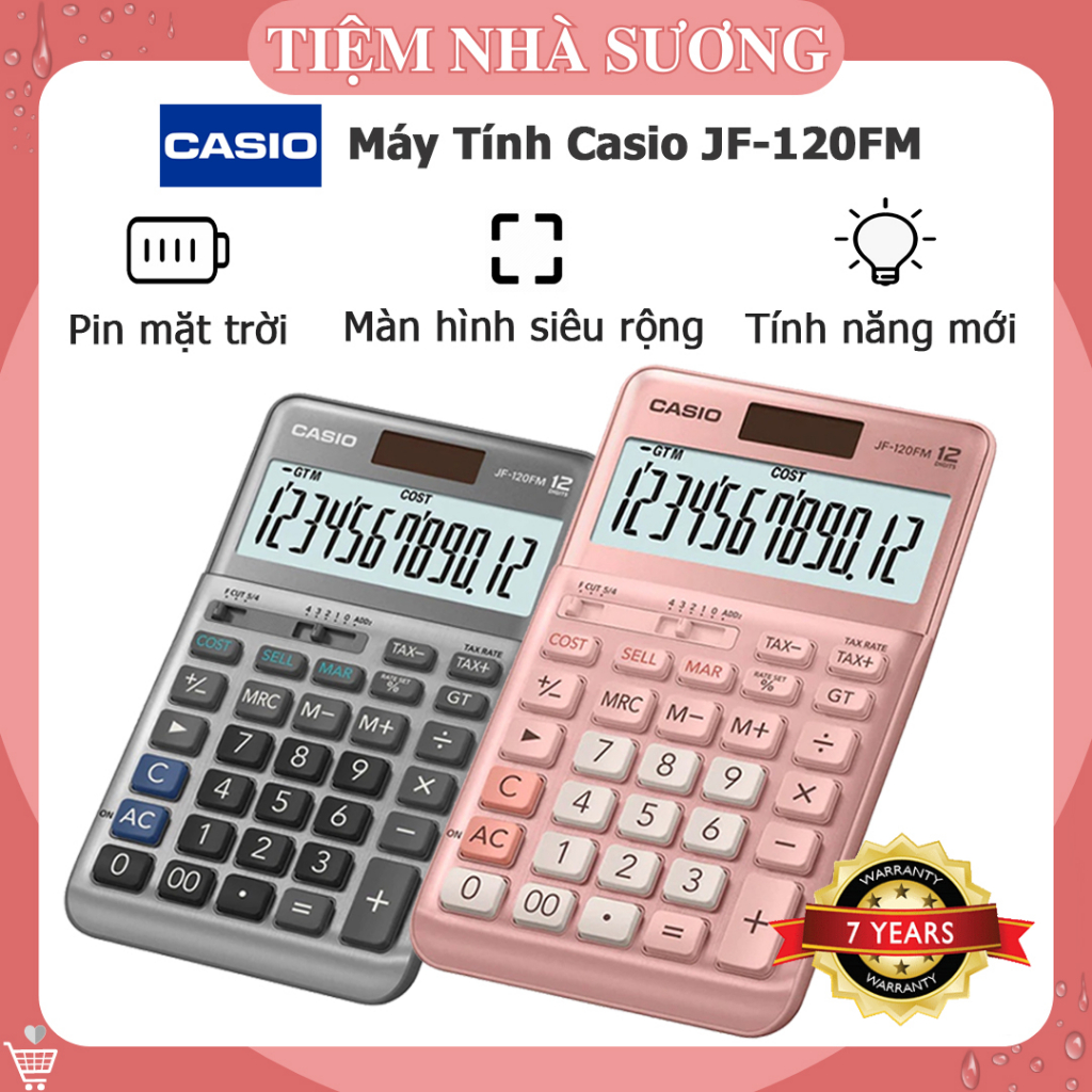 Máy Tính Casio JF-120FM, Tính Thuế, Chiết Khấu - Chuyên Dụng Cho Kế Toán, Bán Hàng, Bảo Hành Đến ...