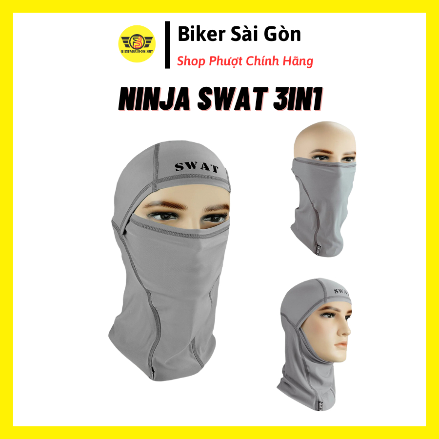 KHĂN TRÙM ĐẦU NINJA SWAT 3 IN 1 CAO CẤP - BikerSaiGon | Shopee Việt Nam