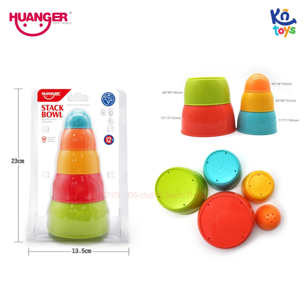 Đồ Chơi Giáo Dục Sớm HUANGER HE0224 Stack Bowl - Bát Diệu Kì Cho Bé Từ ...