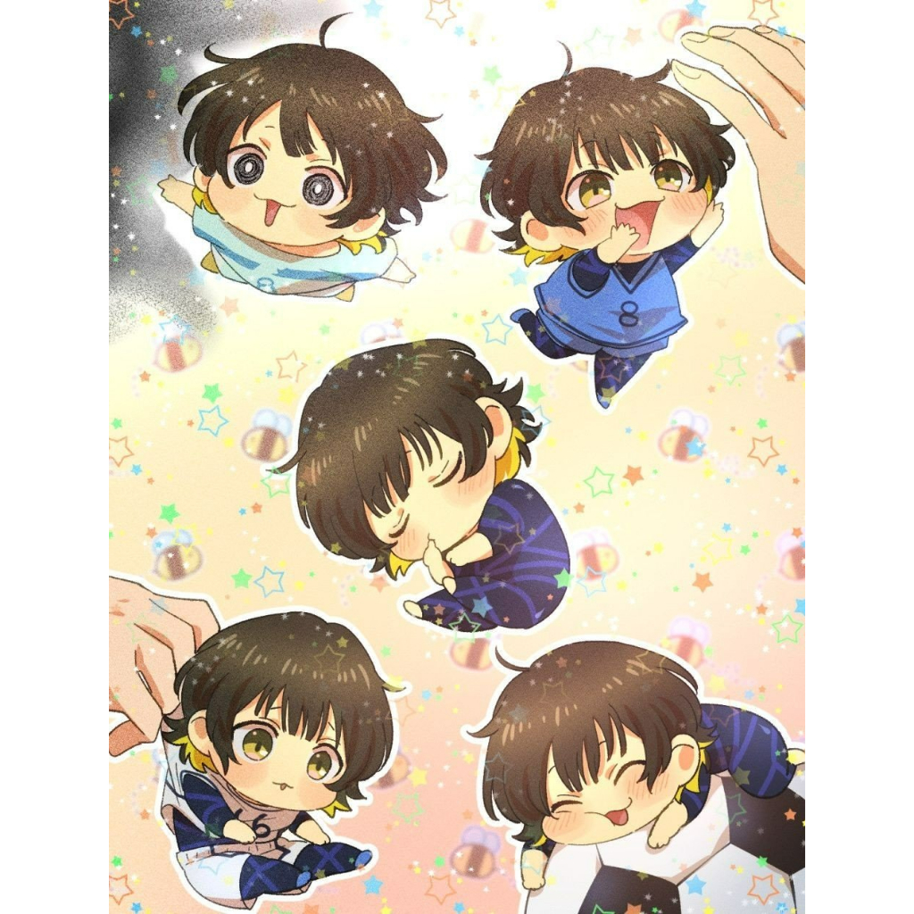(Sẵn) Sticker Anime Blue Lock char bachira, isagi, chigiri, nagi, sae ...