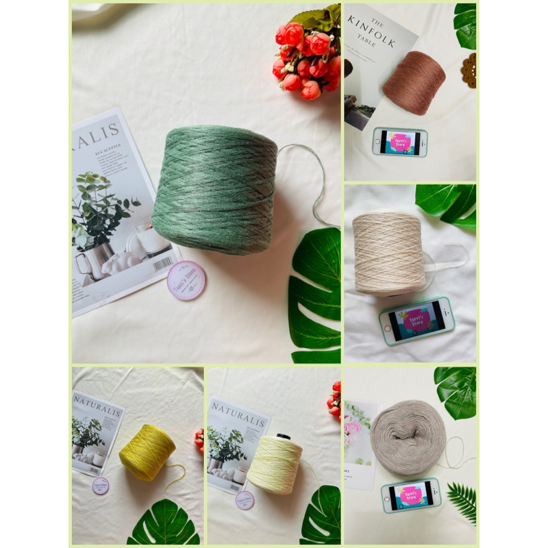 Yarn - Sợi Linen 100% và 70 - 80% | Sợi chập cỡ sợi từ 0.6mm ~ 0.8mm ...