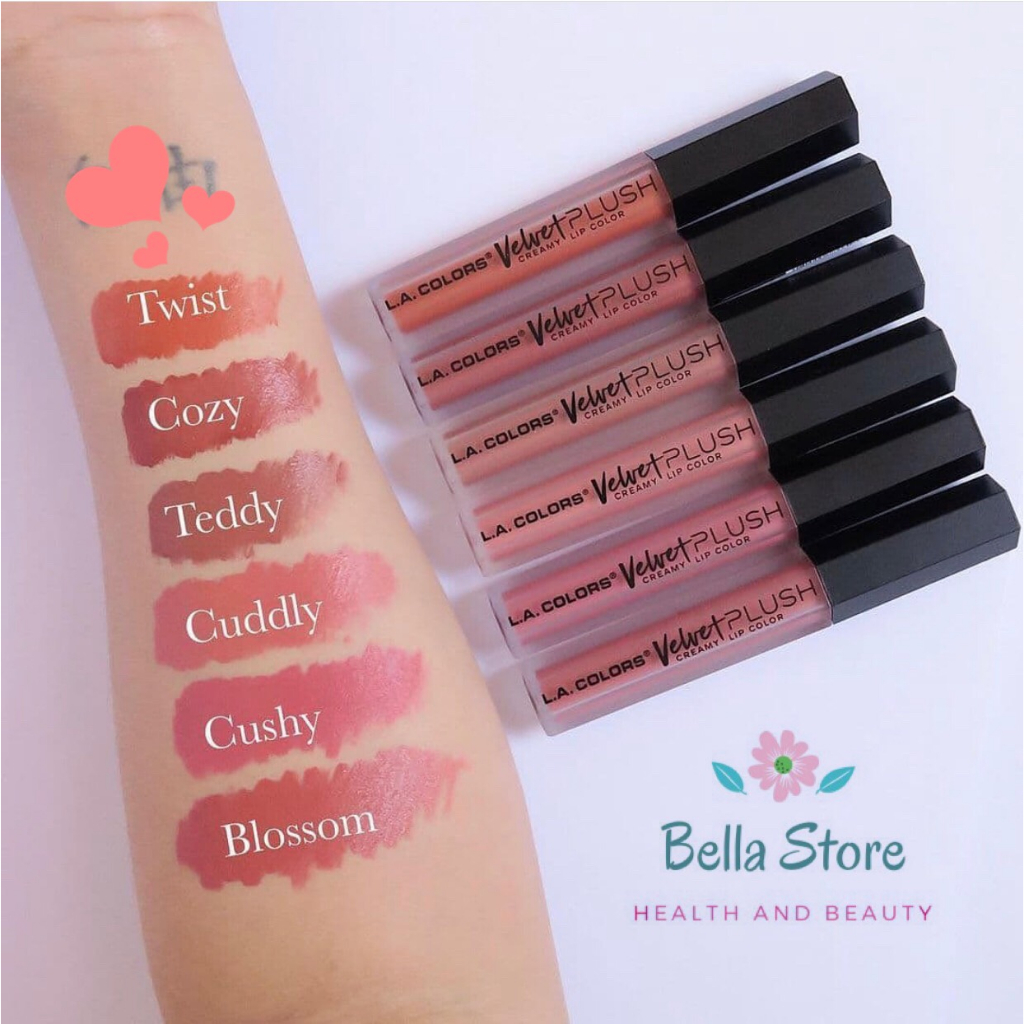 Son kem LA Colors Velvet Plush Creamy Lip Color | Shopee Việt Nam