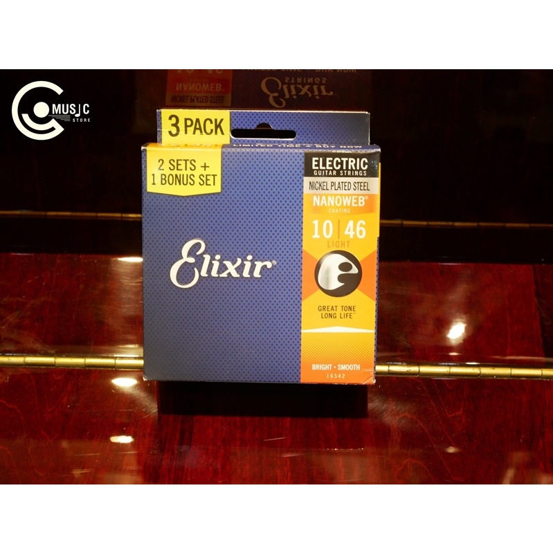 [Chính hãng] Pack 3 Dây đàn Guitar điện Elixir Strings 2 Sets+ 1 Bonus ...