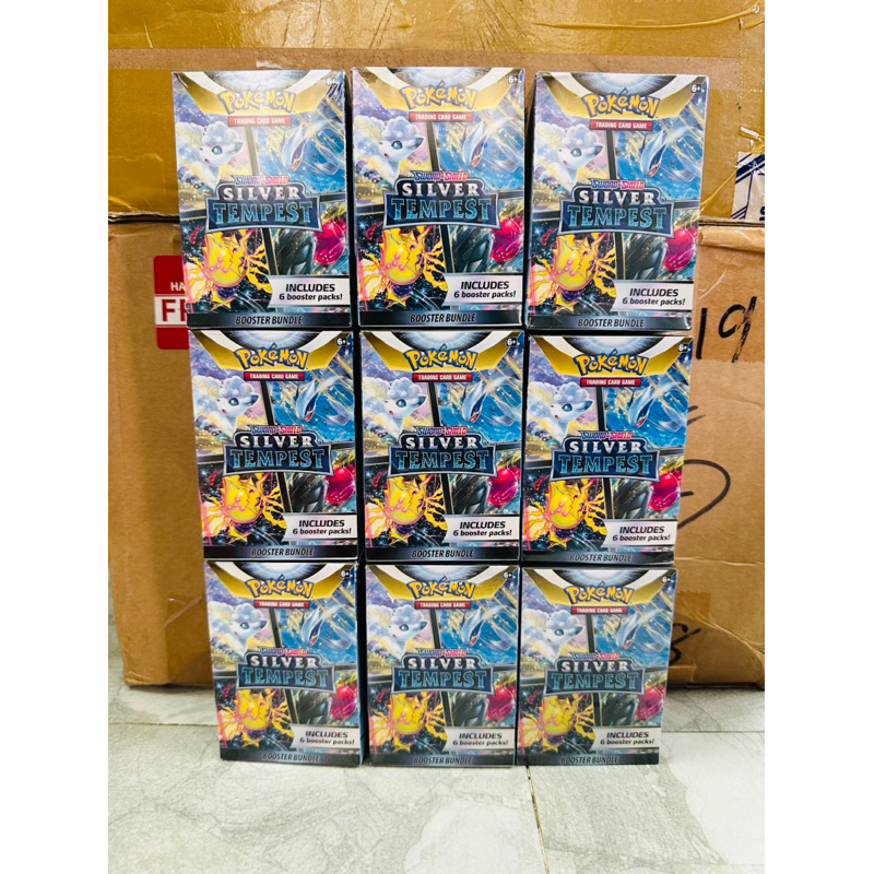 Hộp Bài 6 Pack Pokemon TCG Bundle Silver Tempest Chính Hãng | Shopee ...
