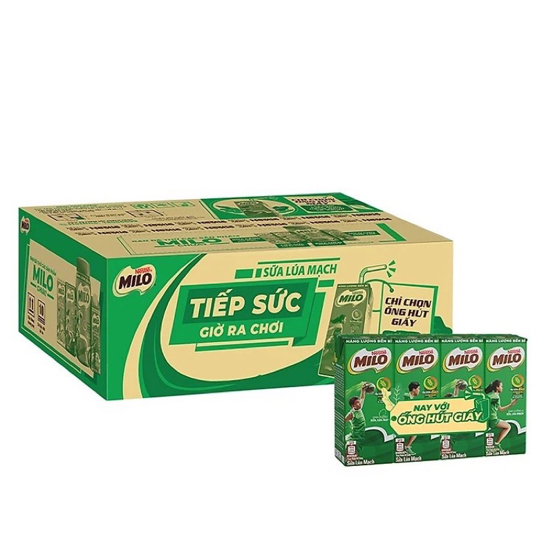 Thùng 48 hộp sữa nước MiLo Nestle 12 lốc x 180ml | Shopee Việt Nam