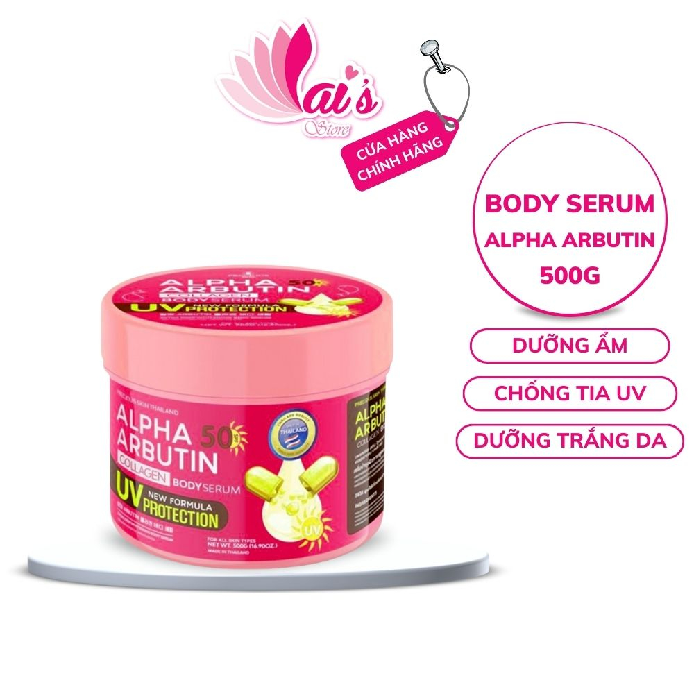Kem Dưỡng Trắng Da Chống Nắng Alpha Arbutin Collagen Body Serum 500g UV 50 SPF Precious Skin ...