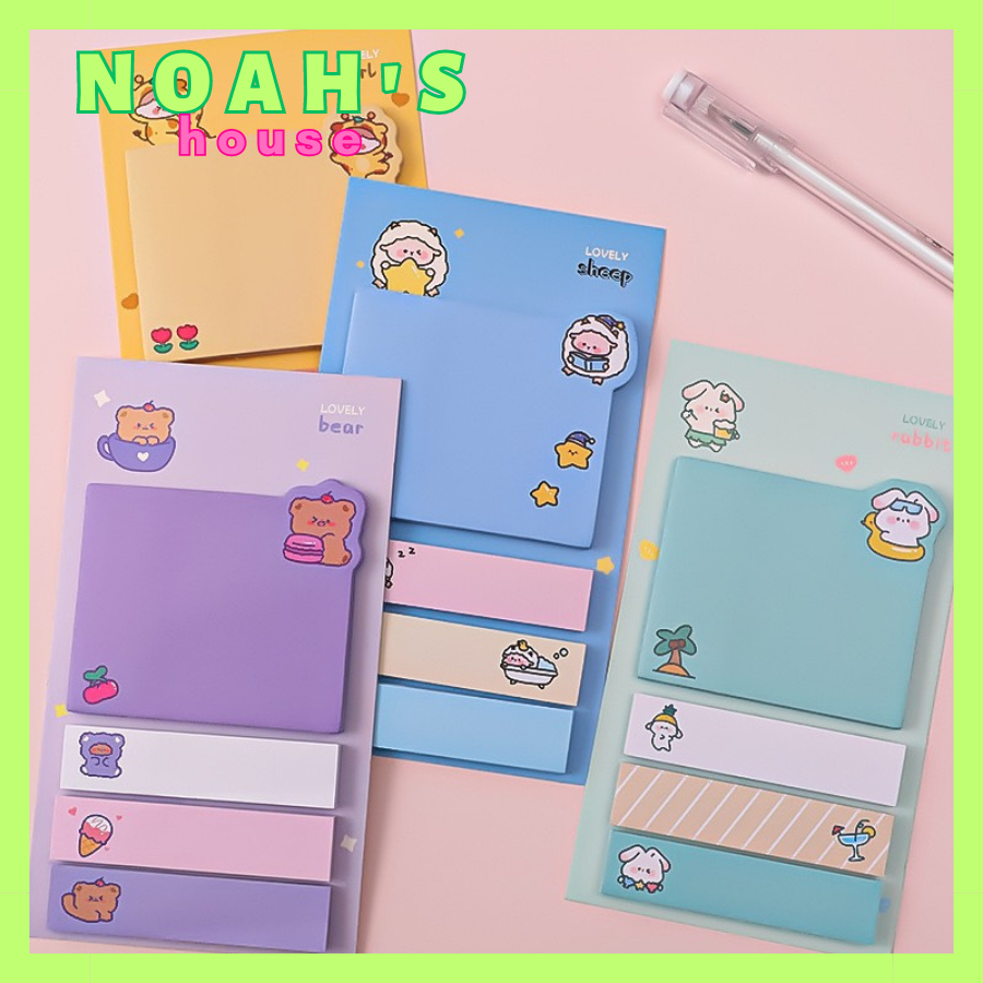 [NOAH'S HOUSE] Bộ 80 Tờ Note Pad Giấy Ghi Chú Đánh Dấu Trang và Giấy ...