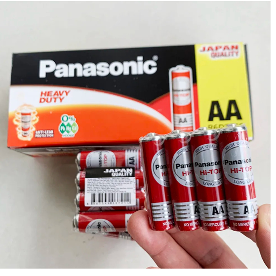 Pin AA Panasonic R6DT/4S (60 viên), Pin Panasonic AA Đỏ dùng cho Micro ...