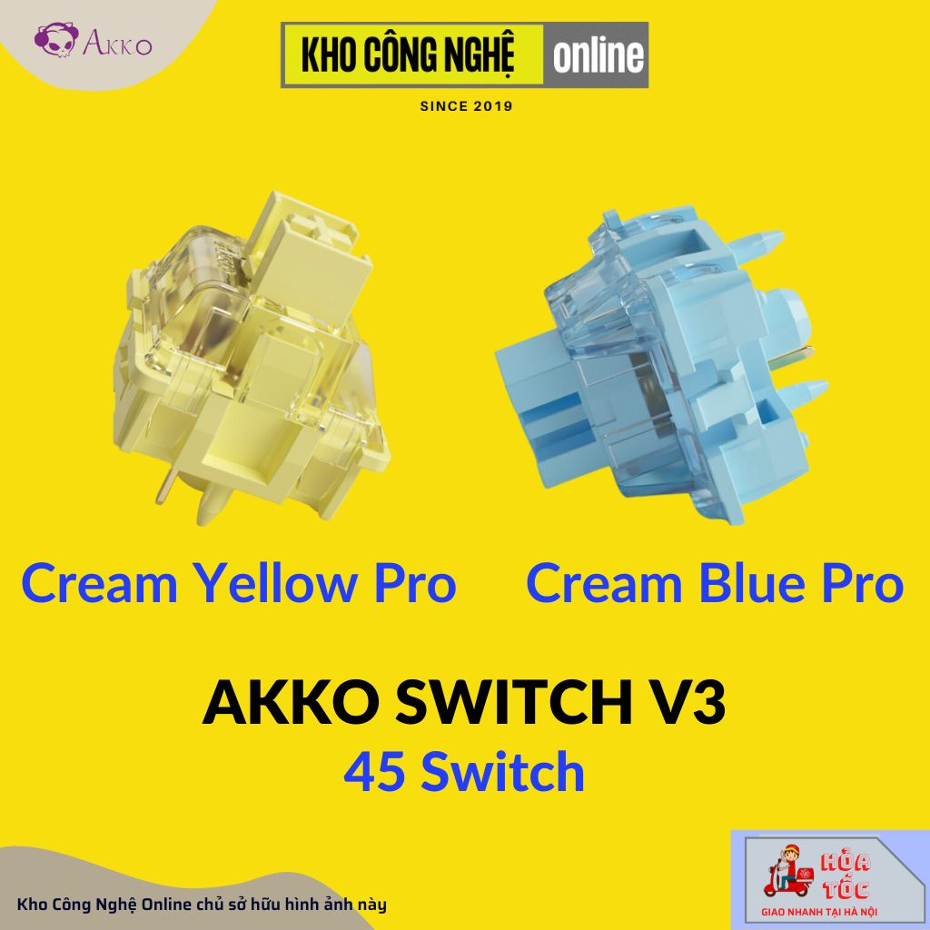 Switch Akko V3 Cream Blue Pro | Cream Yellow Pro Công Tắc Bàn Phím ...