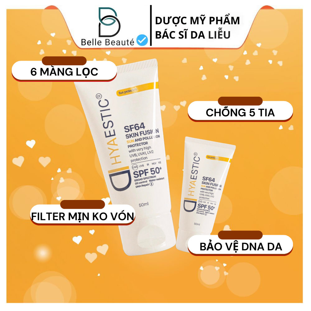 Kem Chống Nắng Hyaestic Skin Fusion Sun And Pollution SF64 SPF50+ 10ml ...