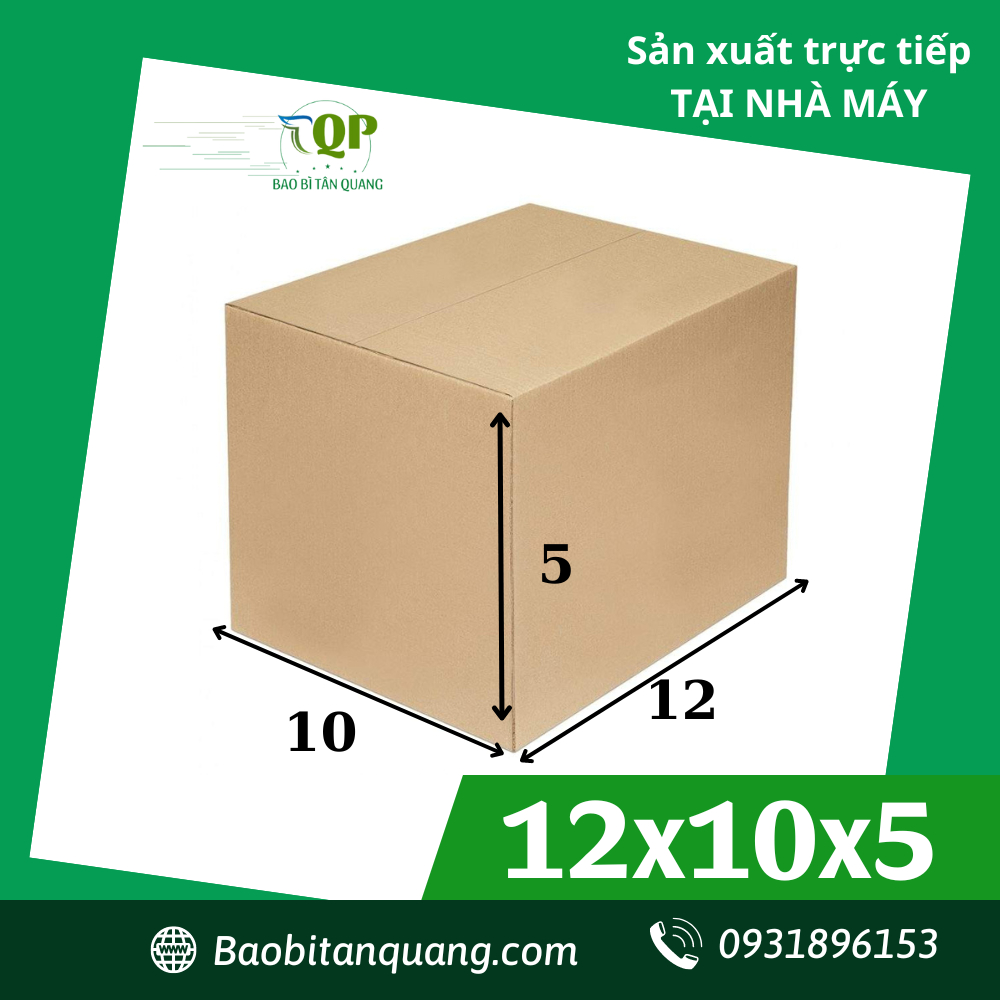 [GIÁ XƯỞNG - 10 CÁI] Thùng carton nhỏ kích thước 12x10x5 chuyên đóng ...