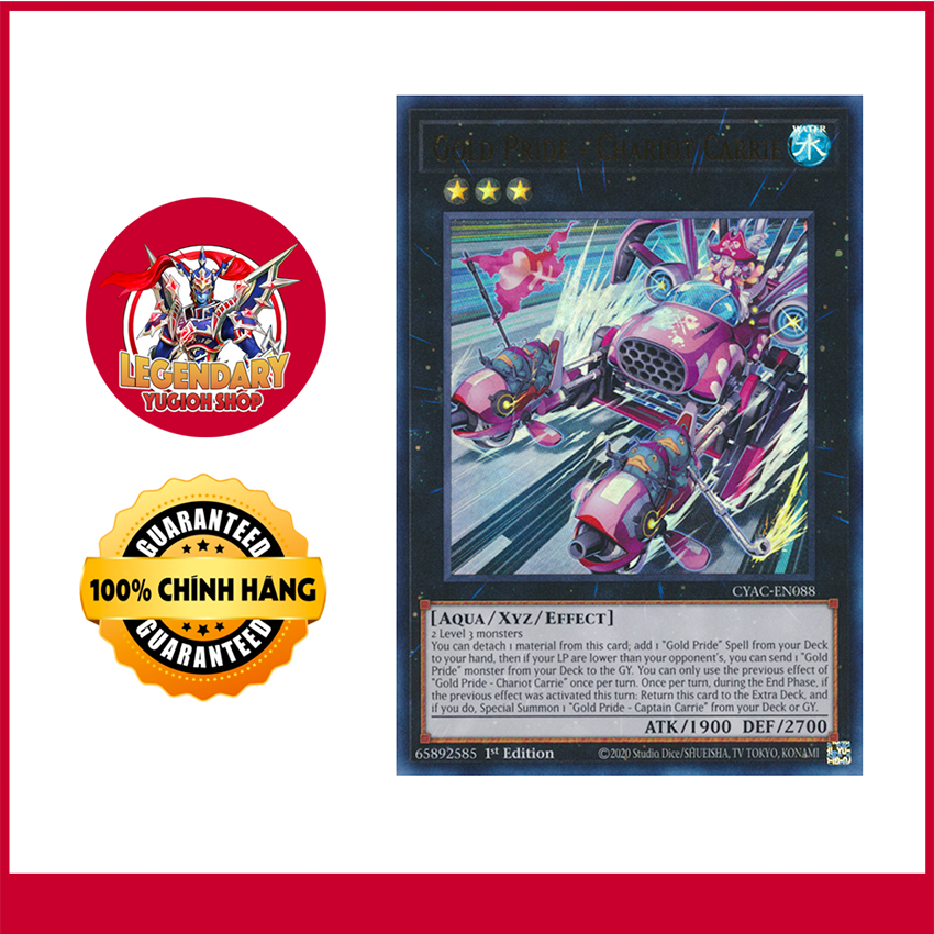 [EN][Thẻ Bài Yugioh Chính Hãng] Gold Pride - Chariot Carrie | Shopee Việt Nam