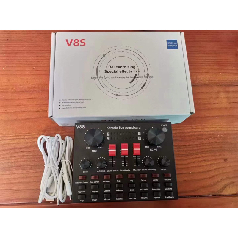 Sound card V8s bluetooth phiên bản cao cấp của v8 âm thanh bao hay ...