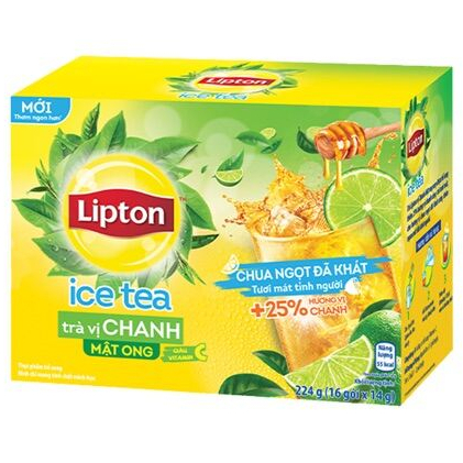 COMBO 10 HỘP TRÀ LIPTON ICE TEA VỊ CHANH MẬT ONG HÒA TAN - hộp 224gr ...