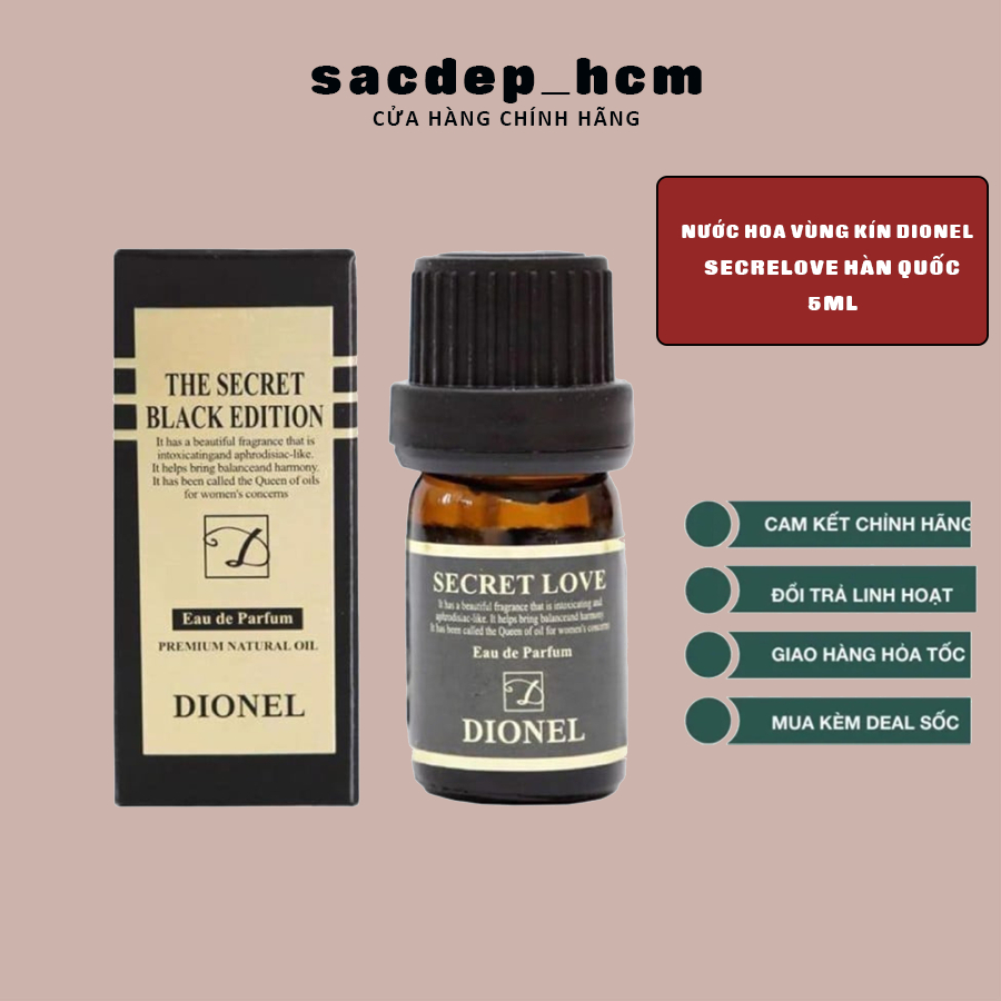 NƯỚC HOA VÙNG KÍN DIONEL SECRELOVE HÀN QUỐC 5ML, sacdep_hcm | Shopee ...