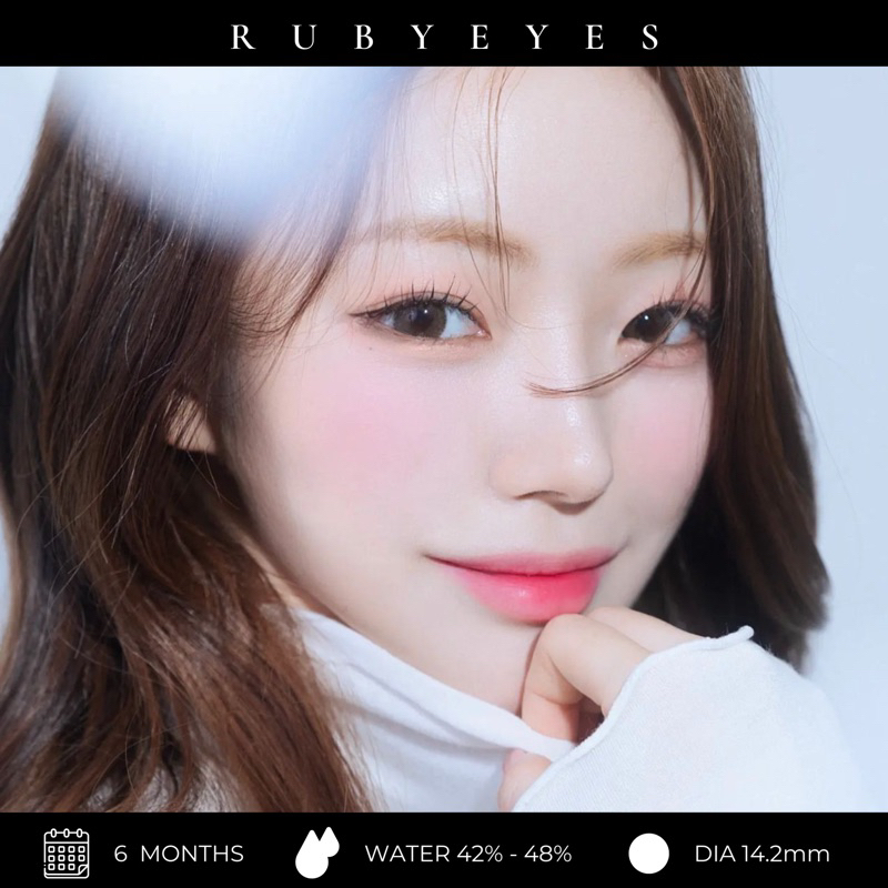RUBY EYES Kính Áp Tròng Mẫu Xám Rene Gray SIlicone HydroGel Ruby Eyes, Lens FULL ĐỘ CẬN Ruby ...
