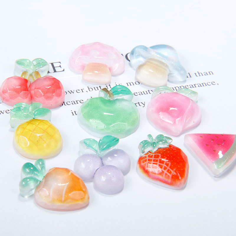 (1 cái)Charm hoa quả dễ thương nhiều hình dùng để trang trí ốp điện ...